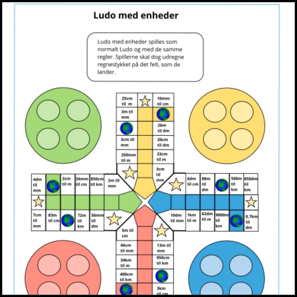 Matematik - 8 forskellige ludospil (Print selv) - Leg og Lektie - butikken