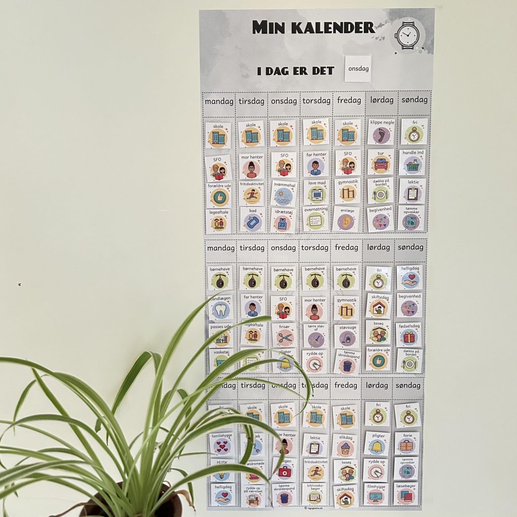Kalender til børn - overblik og struktur - Leg og Lektie - butikken